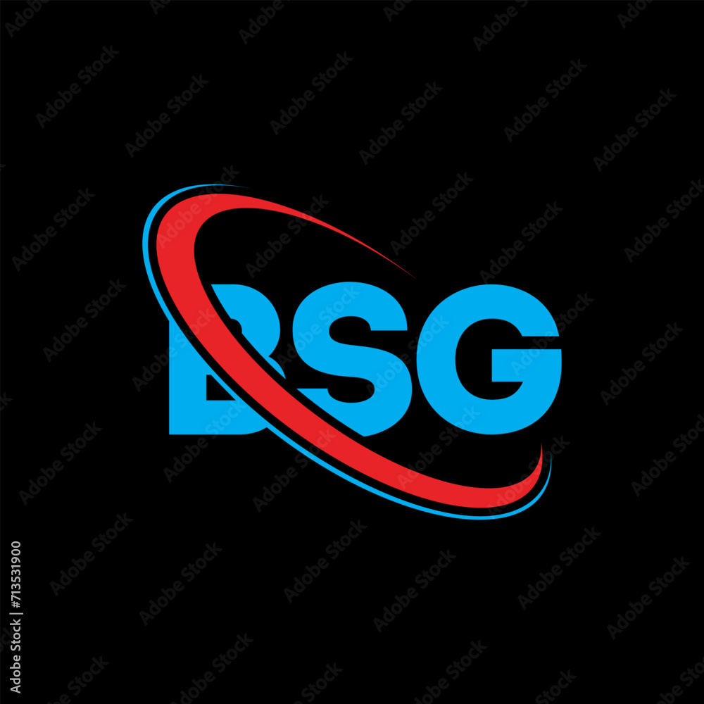 BSG logo. BSG letter. BSG letter logo design. Initials BSG logo linked ...