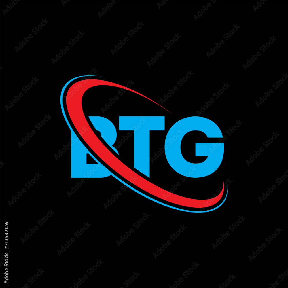 BTG logo. BTG letter. BTG letter logo design. Initials BTG logo linked ...
