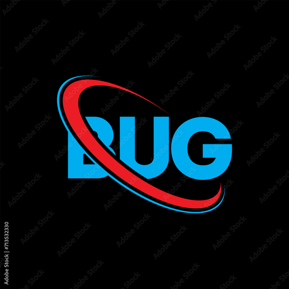 BUG logo. BUG letter. BUG letter logo design. Initials BUG logo linked ...