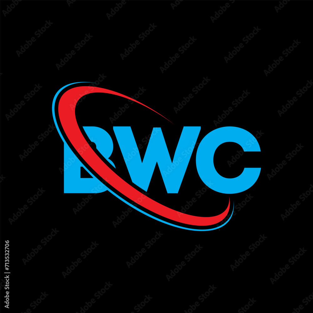 BWC logo. BWC letter. BWC letter logo design. Initials BWC logo linked ...