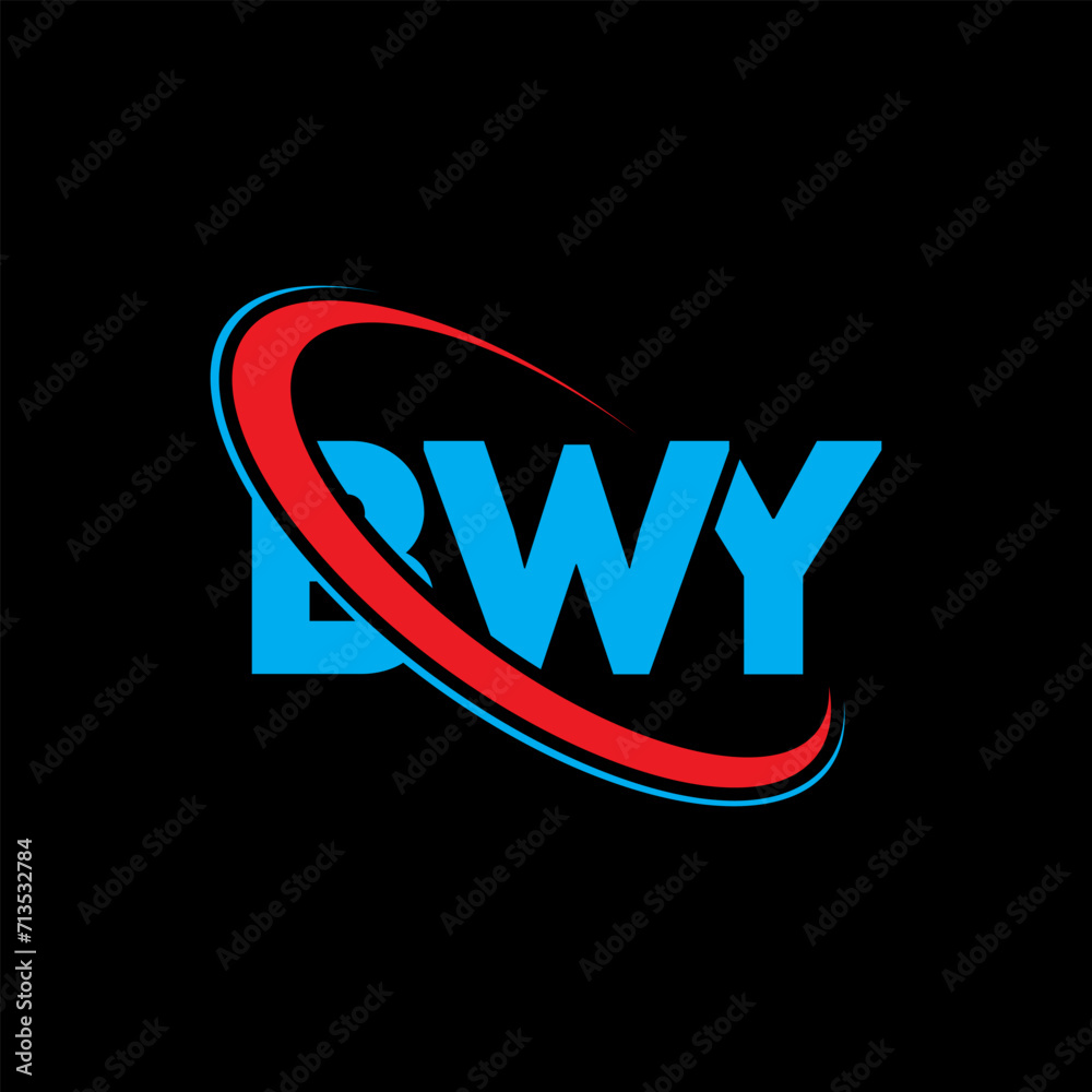BWY logo. BWY letter. BWY letter logo design. Initials BWY logo linked ...