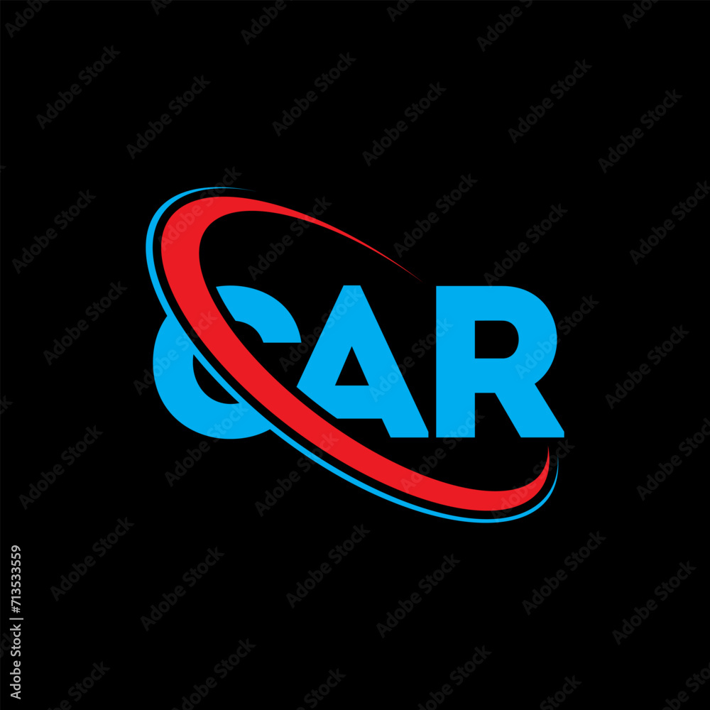 CAR logo. CAR letter. CAR letter logo design. Intitials CAR logo linked ...