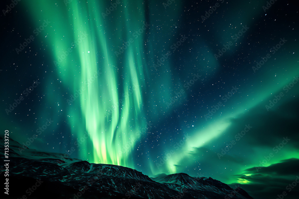 Aurora borealis commonly known as the Northern Lights which is a ...