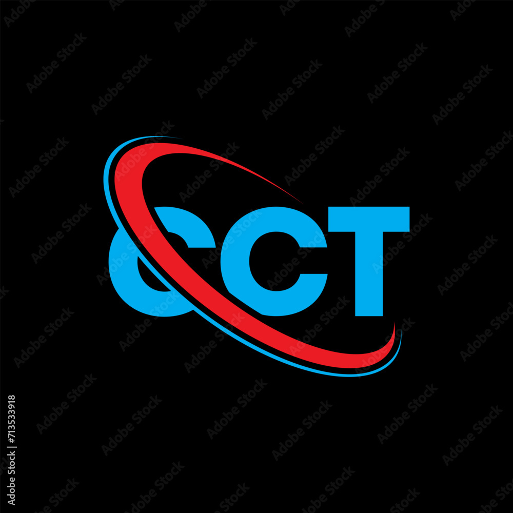 CCT logo. CCT letter. CCT letter logo design. Intitials CCT logo linked ...