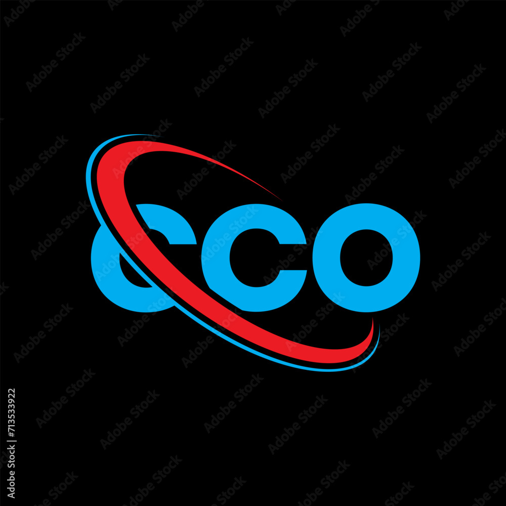 CCO logo. CCO letter. CCO letter logo design. Intitials CCO logo linked ...