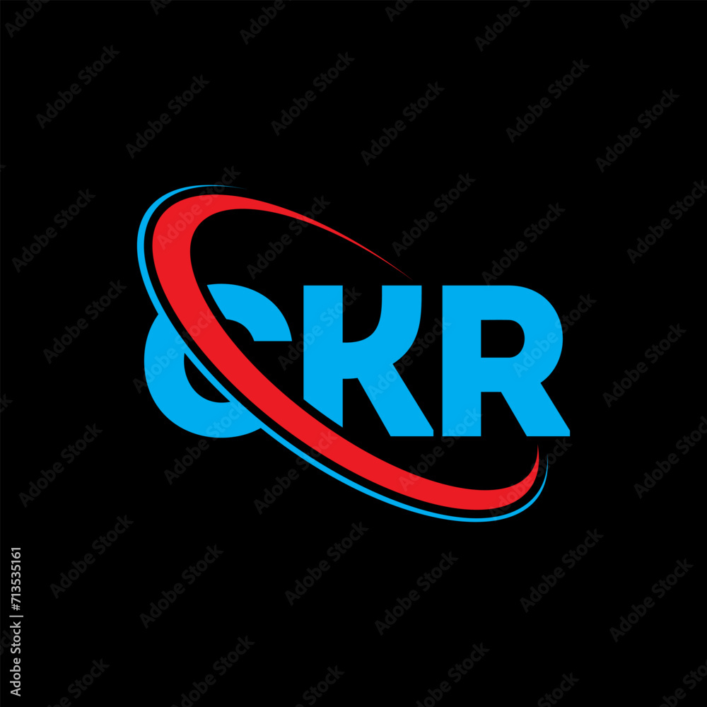 CKR logo. CKR letter. CKR letter logo design. Initials CKR logo linked ...