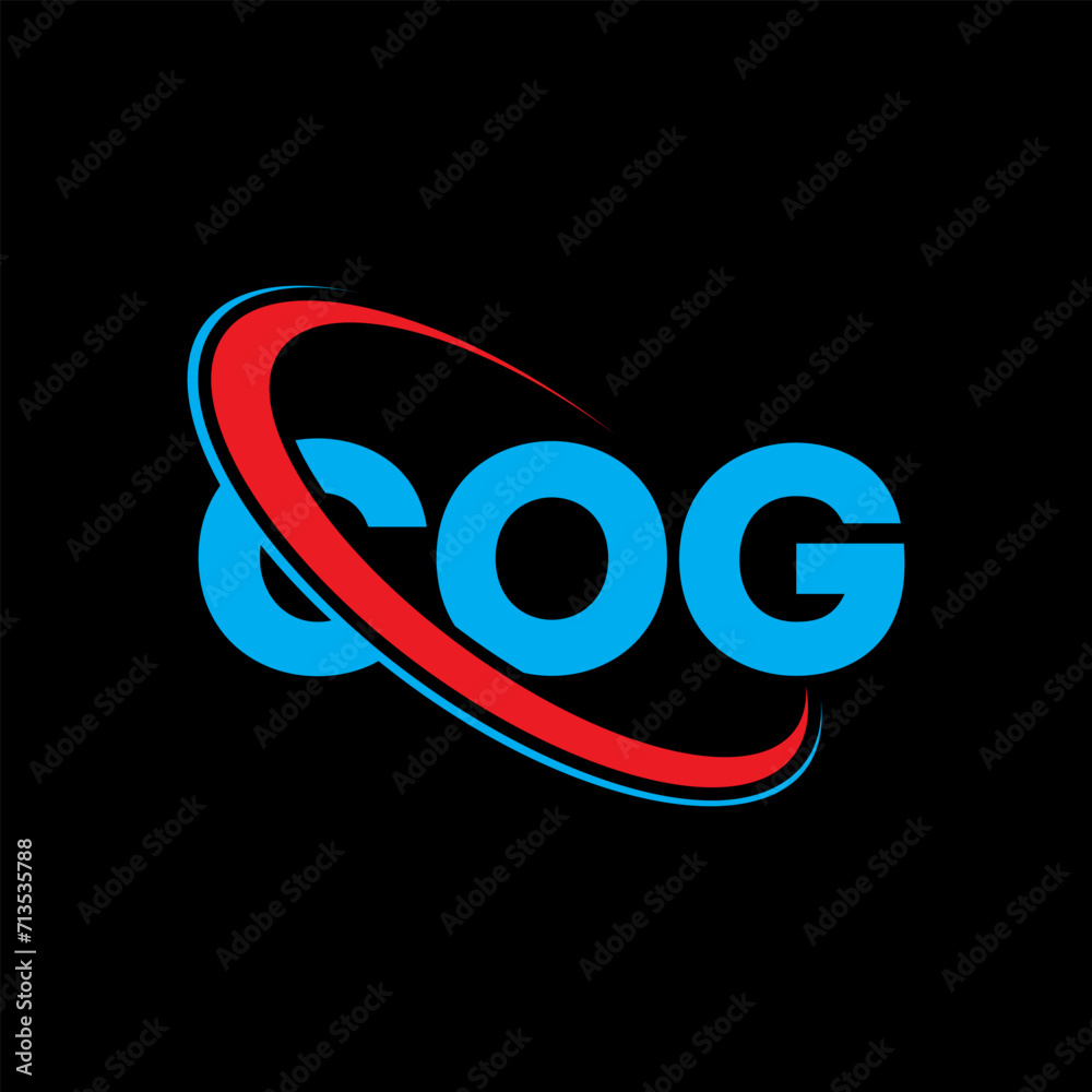 COG logo. COG letter. COG letter logo design. Initials COG logo linked ...