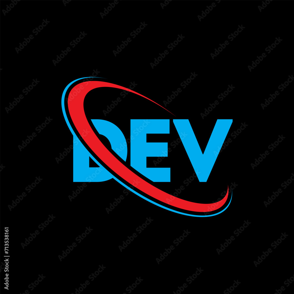 DEV logo. DEV letter. DEV letter logo design. Initials DEV logo linked ...
