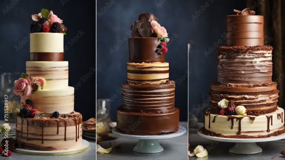 Highlight the perfection in layering, whether it's the tiers of a ...