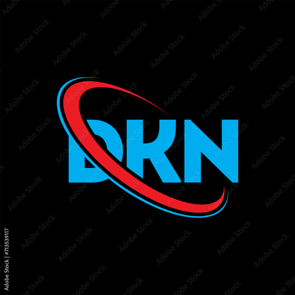 Dkn Logo Dkn Letter Dkn Letter Logo Design Initials Dkn Logo Linked With Circle And Uppercase