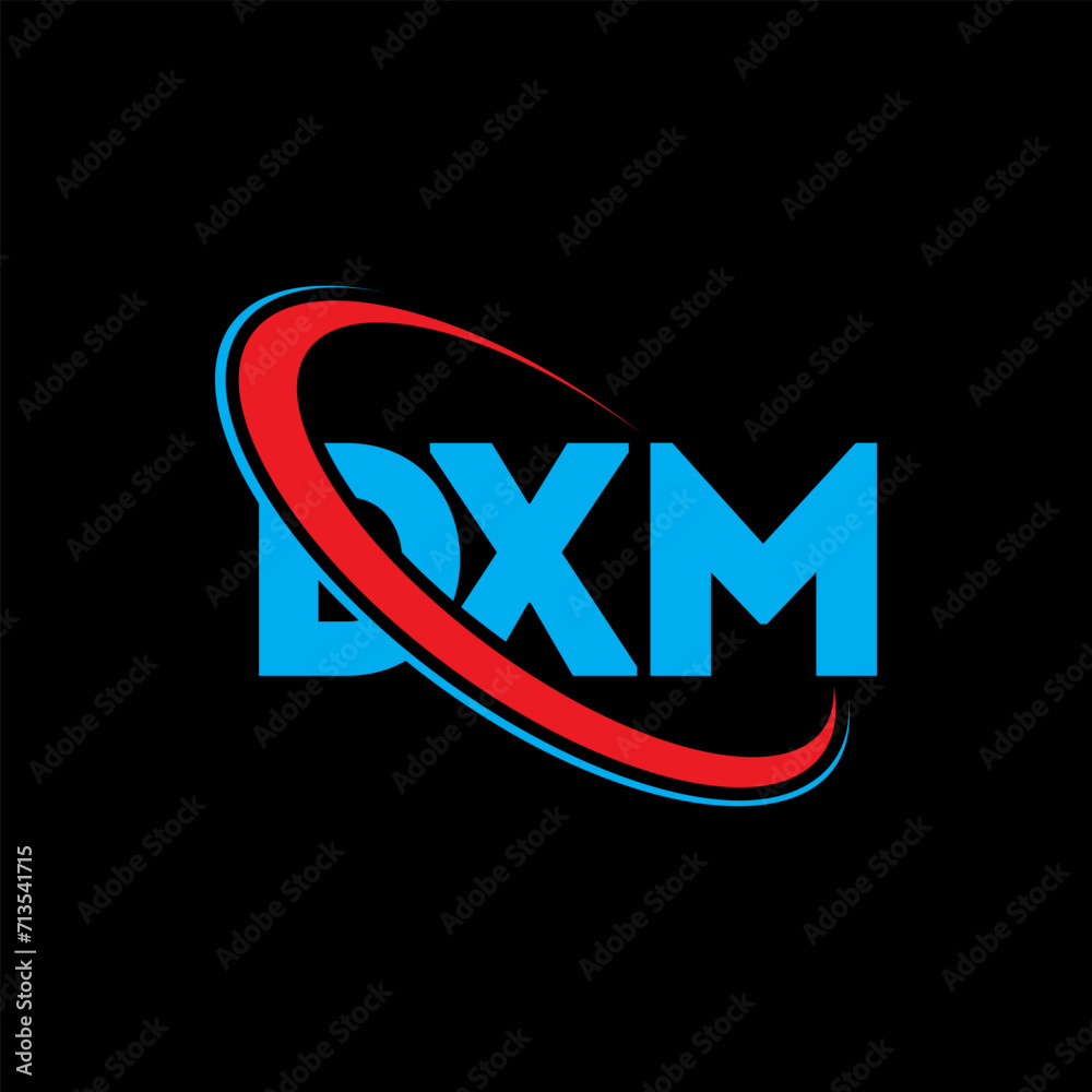 DXM logo. DXM letter. DXM letter logo design. Initials DXM logo linked ...