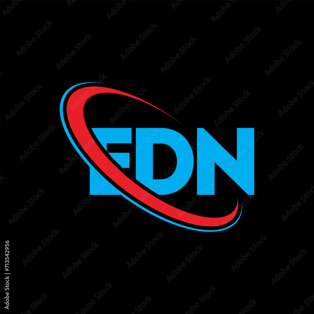 EDN logo. EDN letter. EDN letter logo design. Initials EDN logo linked ...