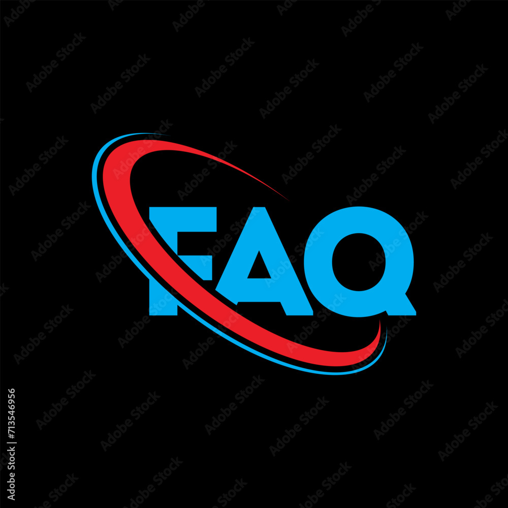 FAQ logo. FAQ letter. FAQ letter logo design. Intitials FAQ logo linked ...