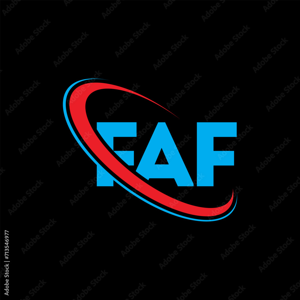 FAF logo. FAF letter. FAF letter logo design. Intitials FAF logo linked ...