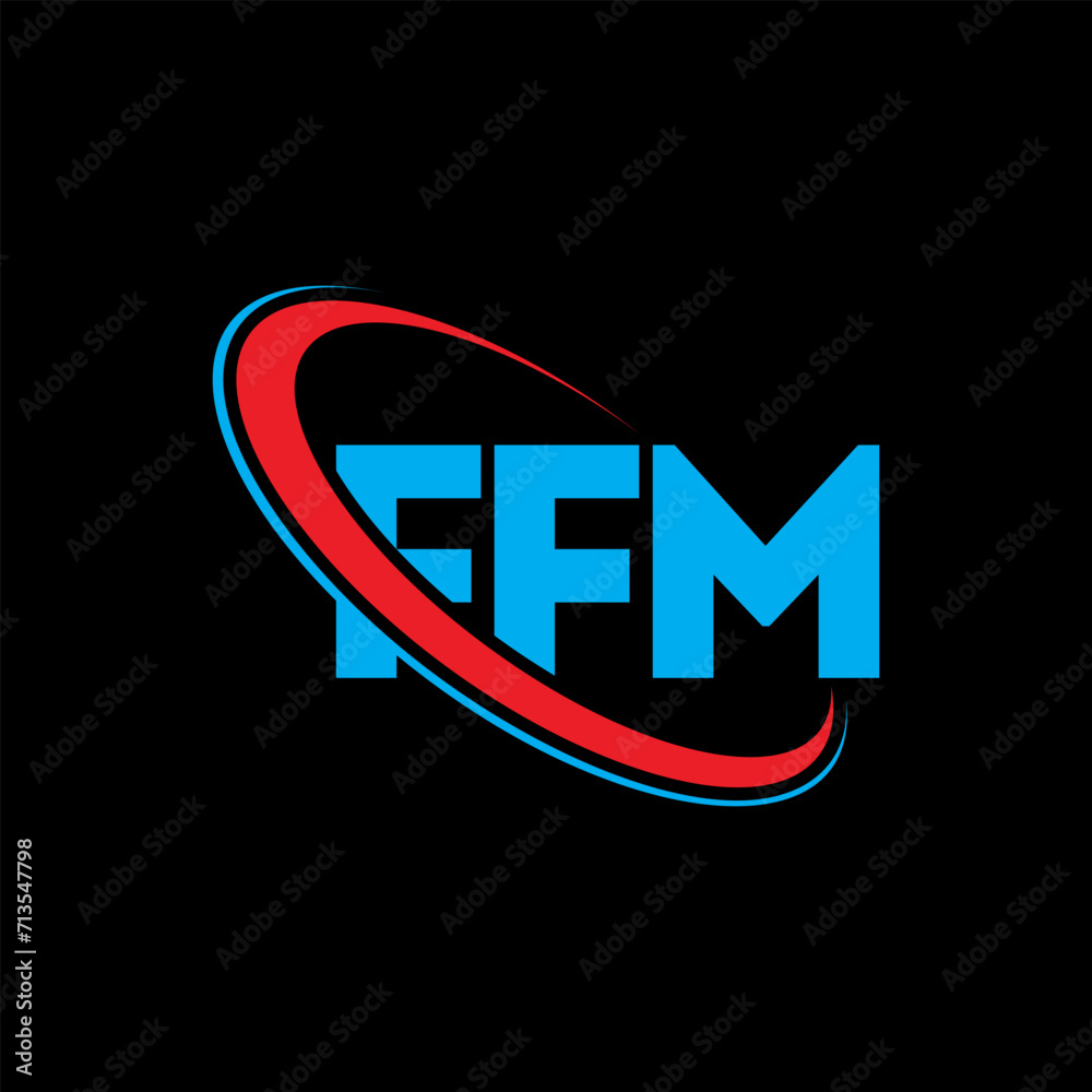 FFM logo. FFM letter. FFM letter logo design. Initials FFM logo linked ...
