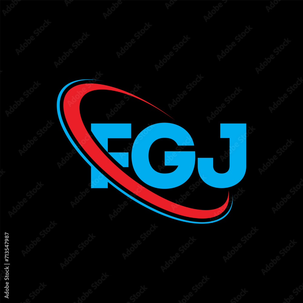 FGJ logo. FGJ letter. FGJ letter logo design. Initials FGJ logo linked ...