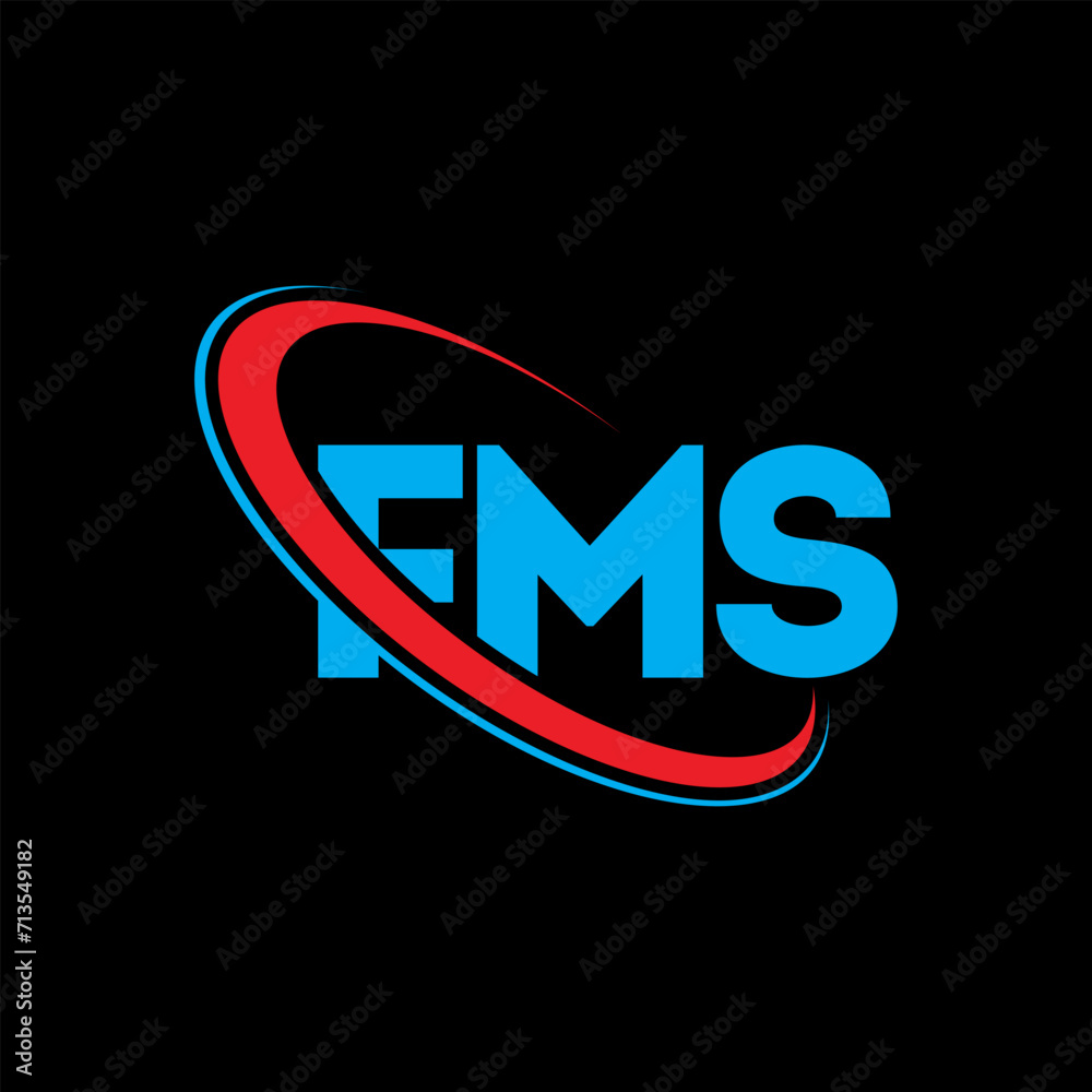 FMS logo. FMS letter. FMS letter logo design. Initials FMS logo linked ...