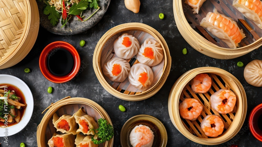 Delicious and nutritious dim sum, a quintessential Chinese dish ...