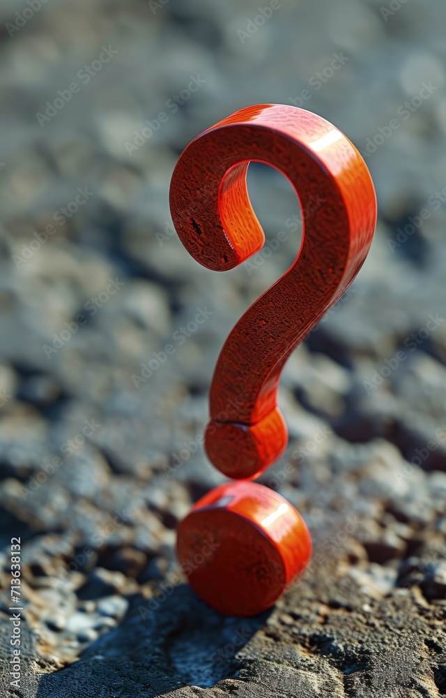 3d character: an inquisitive figure adorned with a dynamic question ...