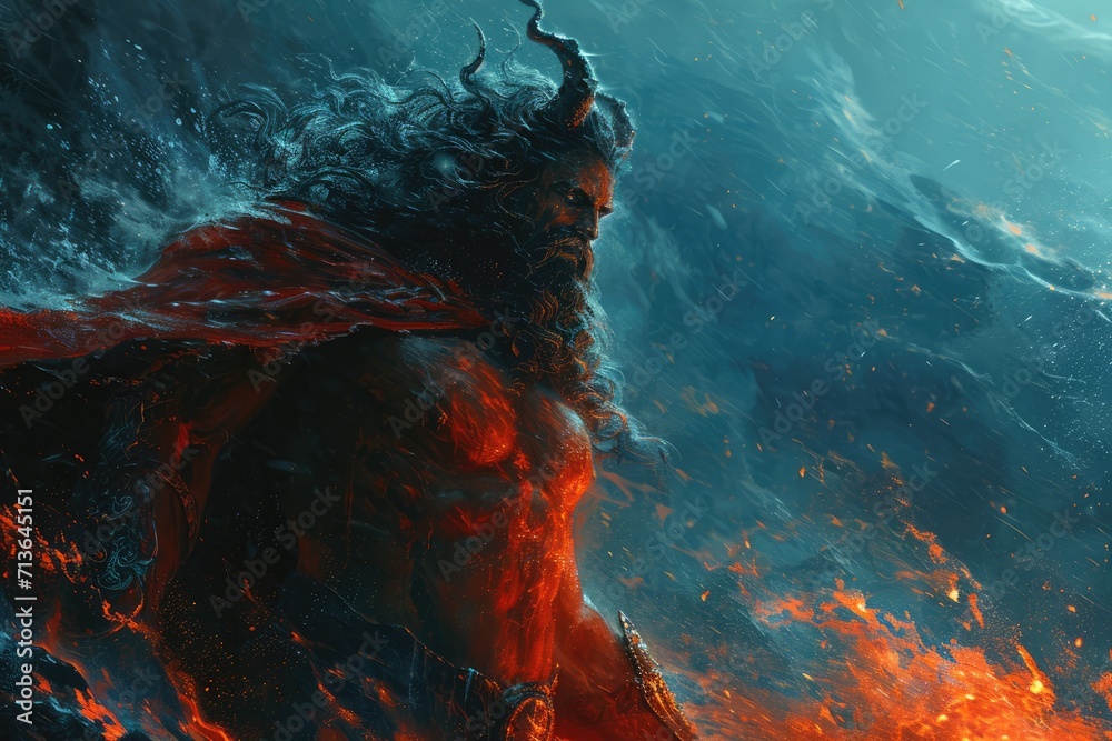 Lord of Shadows: A Cinematic Scene of Hades, the Greek God of the ...