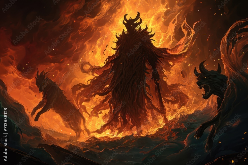 Lord of Shadows: A Cinematic Scene of Hades, the Greek God of the ...