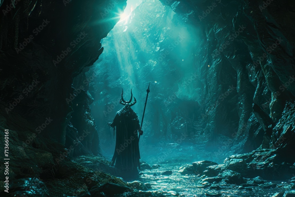 Lord of Shadows: A Cinematic Scene of Hades, the Greek God of the ...