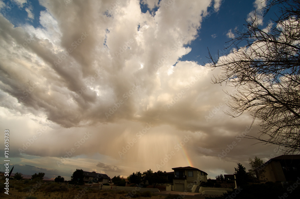 Microburst, Rainbow, Greenehaven, Page AZ, Lake Powell, Weather ...