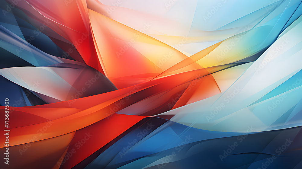 Bold and contrasting colors converge on this abstract background, where ...