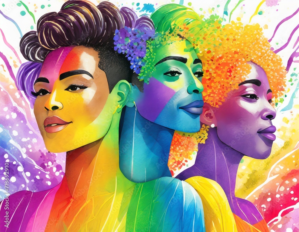 Diversidade em Harmonia: Celebração de Cores e Identidades. Harmony in ...