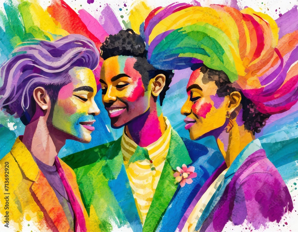 Diversidade em Harmonia: Celebração de Cores e Identidades. Harmony in ...