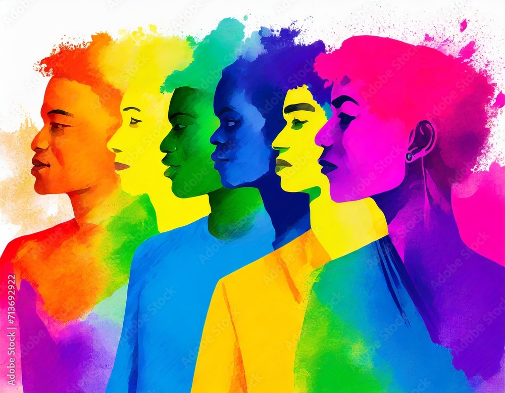 Diversidade em Harmonia: Celebração de Cores e Identidades. Harmony in ...