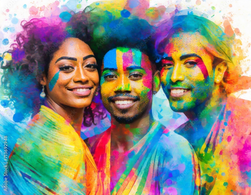 Diversidade em Harmonia: Celebração de Cores e Identidades. Harmony in ...