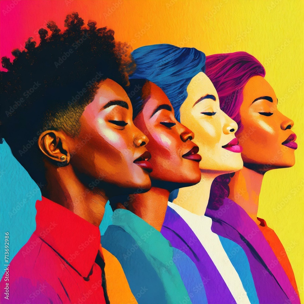 Diversidade em Harmonia: Celebração de Cores e Identidades. Harmony in ...