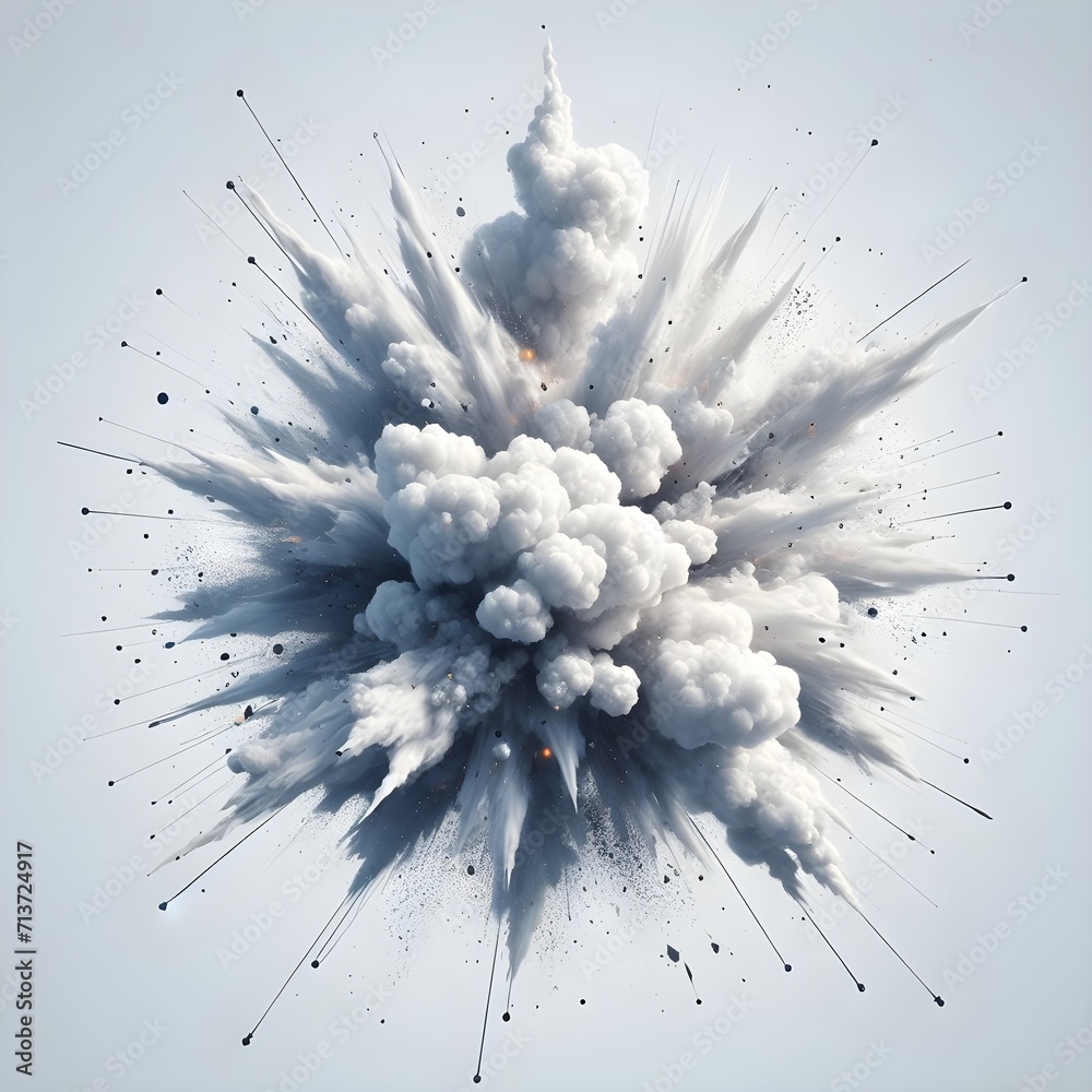 Explosive Art Abstract Background Stock-Illustration | Adobe Stock