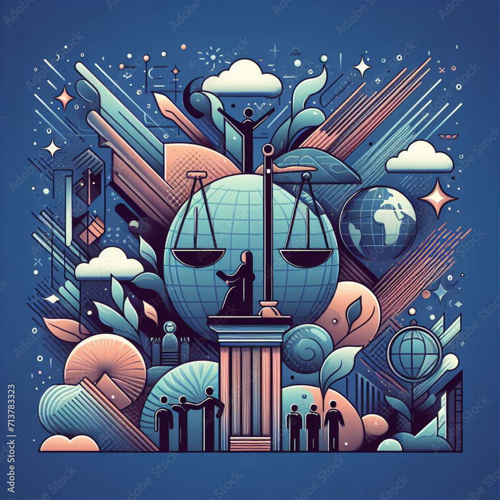 World Social Justice Day background, poster, social media post ...