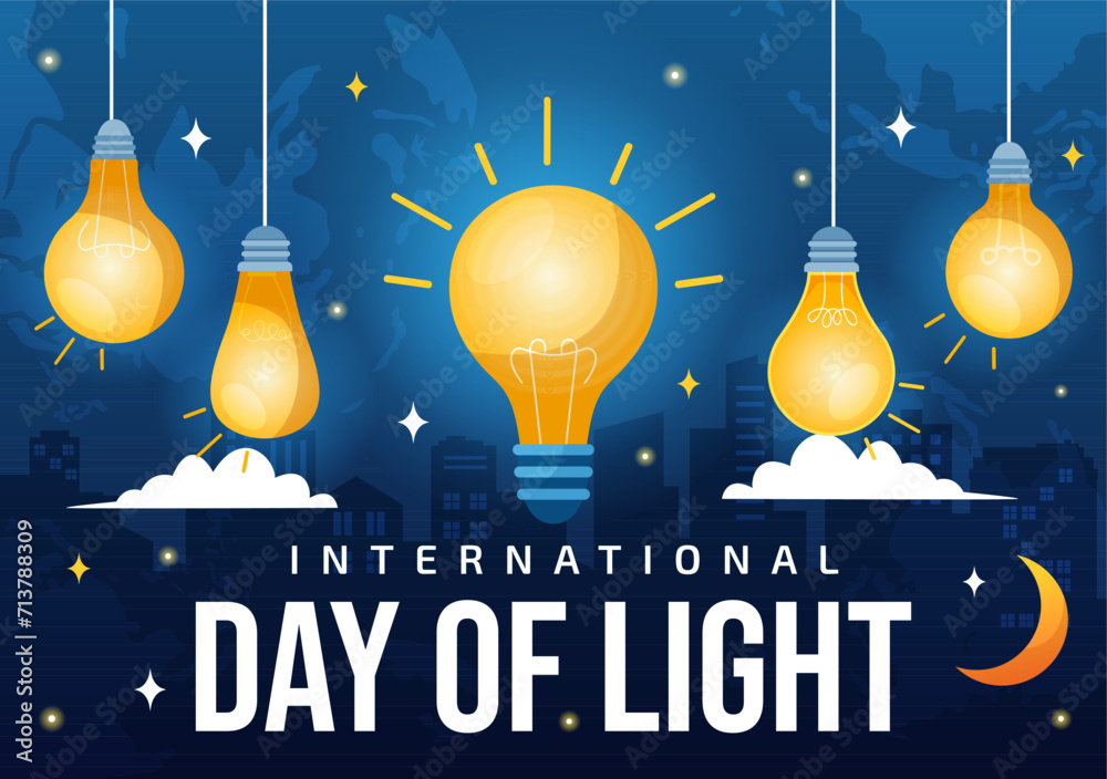 International Day of Light Vector Illustration on May 16 to the ...