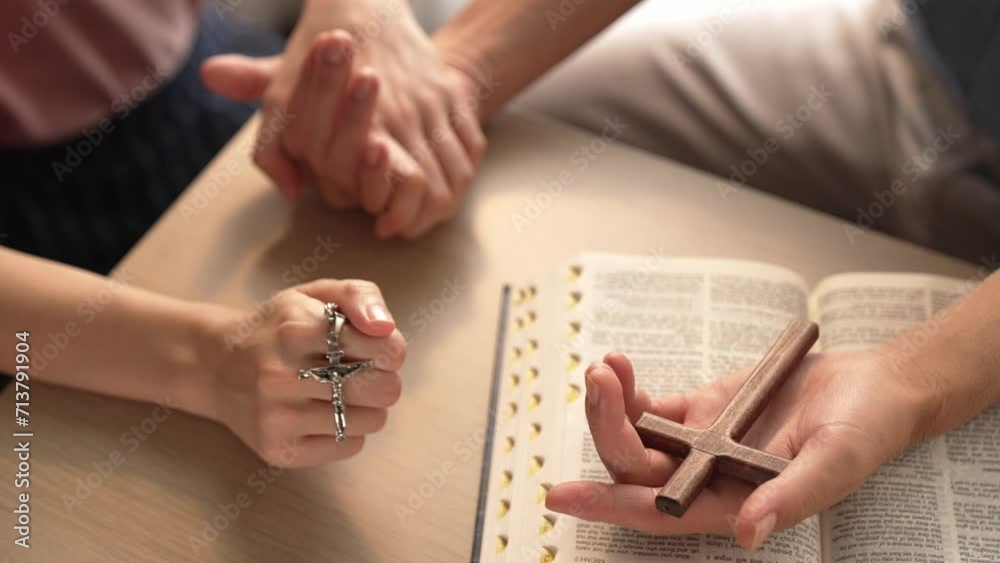 Sense of devotion and spiritual fulfill with christian catholic ...