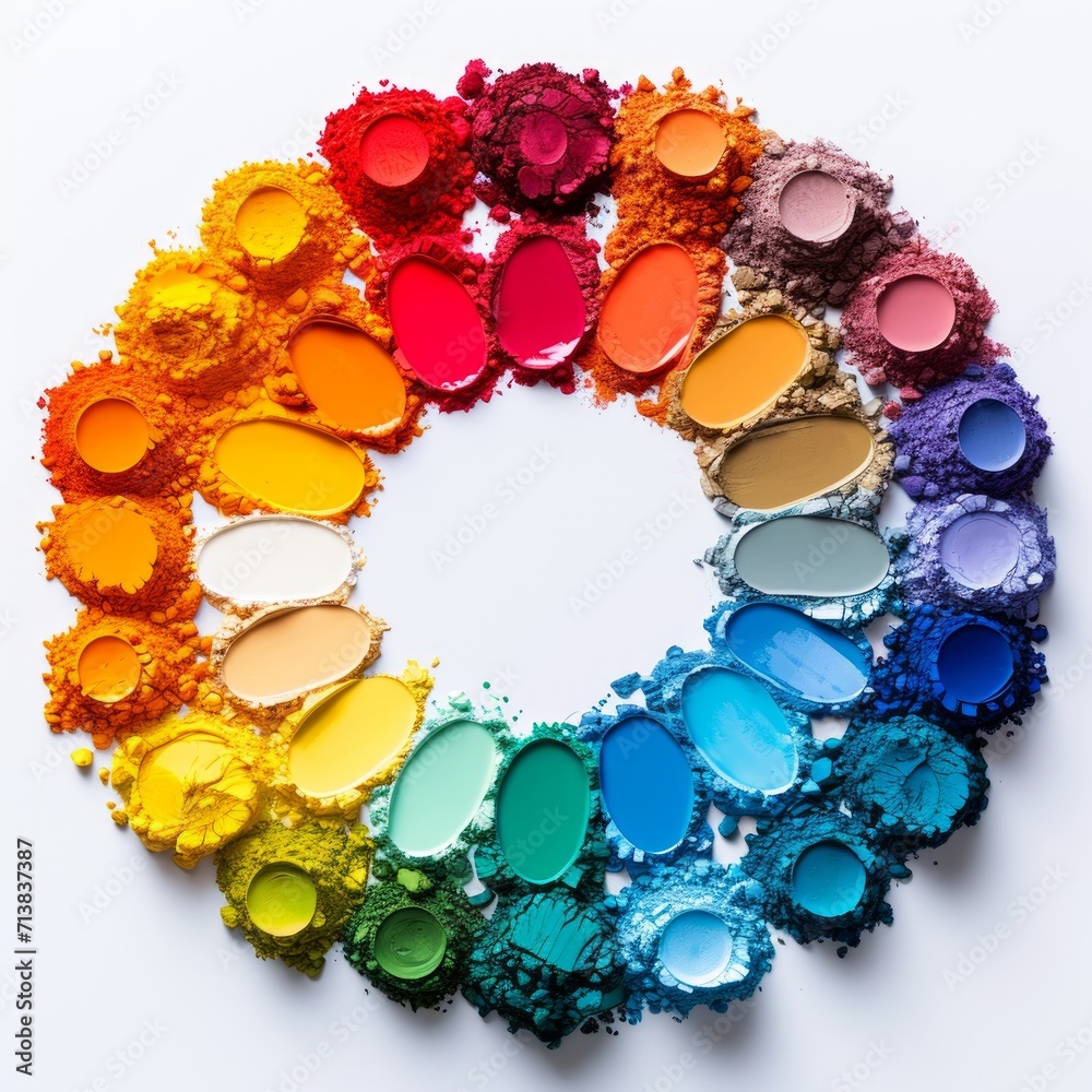 Color Schemes Combinations: CMYK Colors for Print AI Generated Stock ...