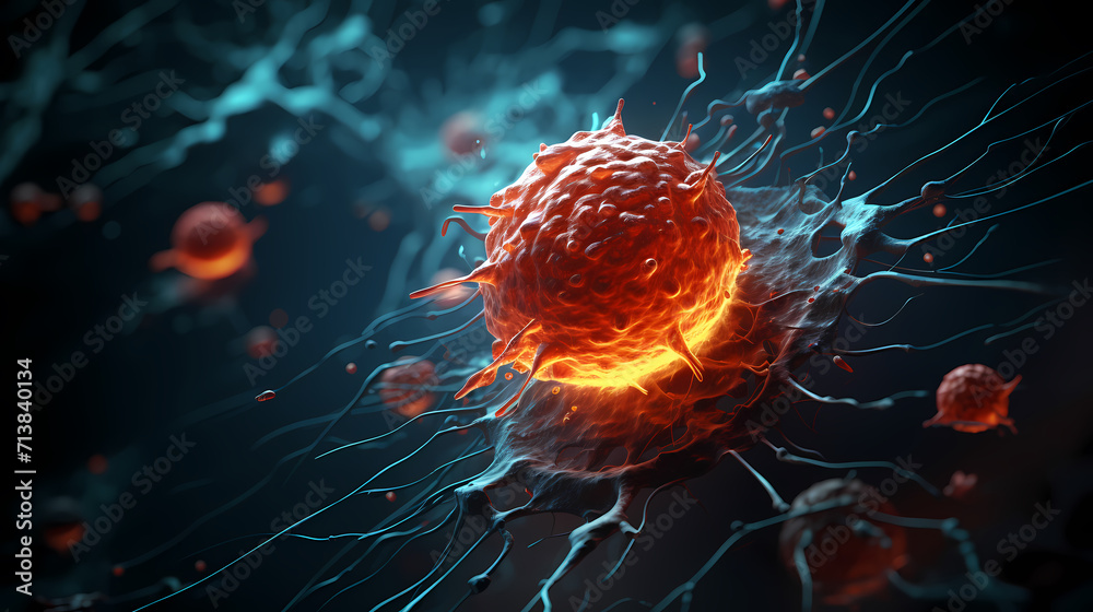 Nervous system, central nervous cells of the brain, neuroscience ...