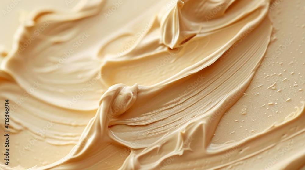 Smooth and Glossy Cream Wallpaper, generative ai Stock Illustration ...
