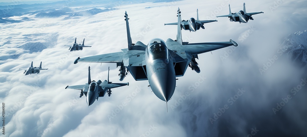 Seamlessly synchronized fighter jets in impeccable alignment during ...