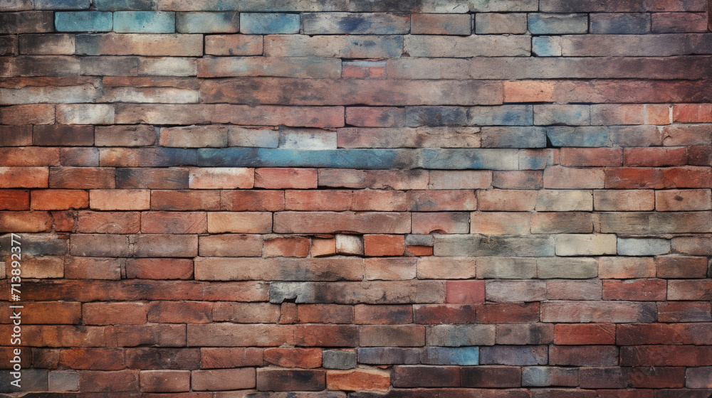 Brick wall background, washed out colors grunge texture or pattern for ...