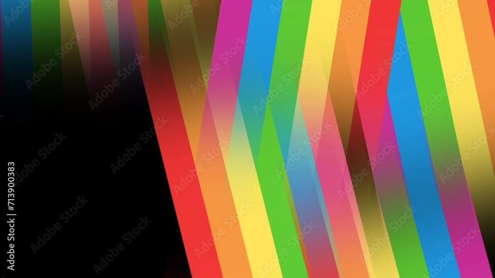 animated LGBT Pride Month video transition on a transparent background ...