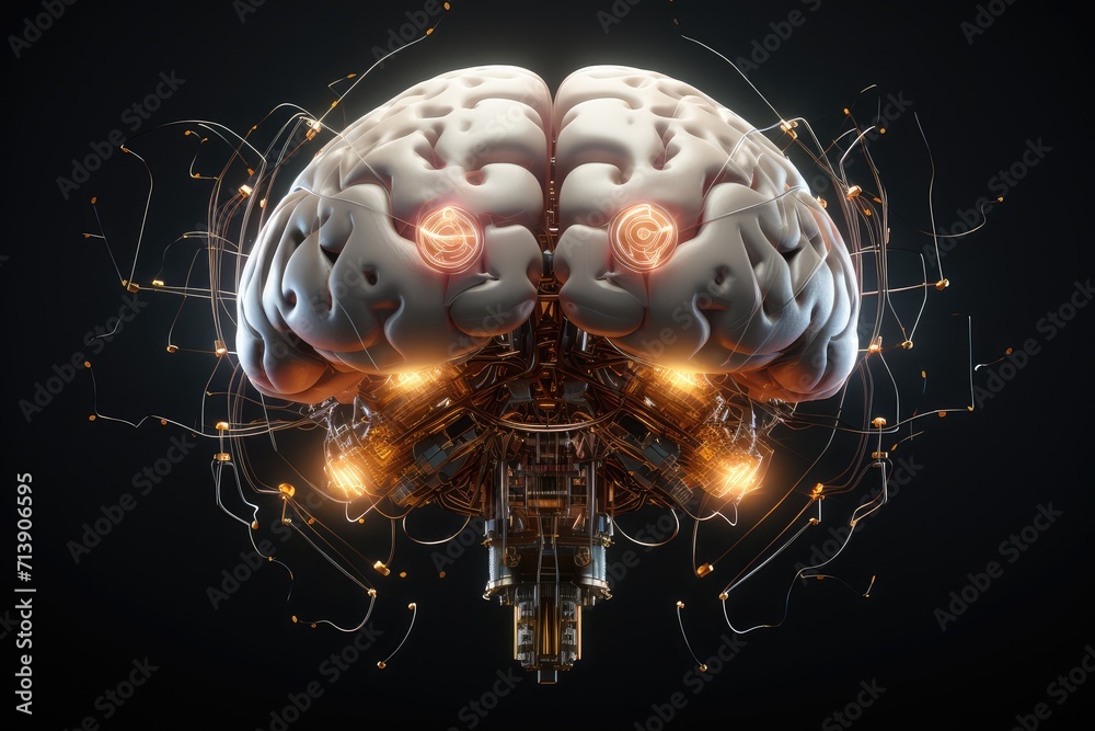 Nebula Neural Colorful Brain Cell Energy Connections, Brain Dots ...