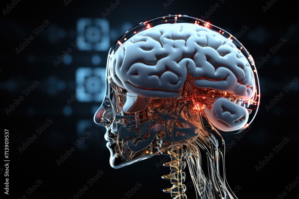 Brain sectional imaging X-ray and CT scan technique, cyborg radiography ...