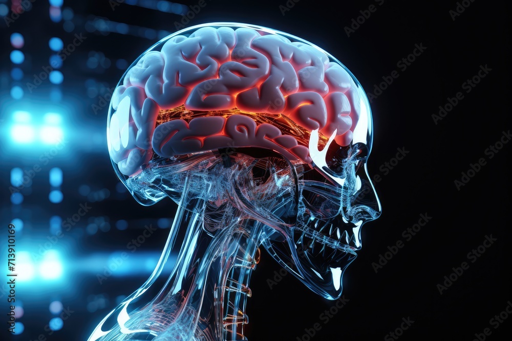 Brain sectional imaging X-ray and CT scan technique, cyborg radiography ...
