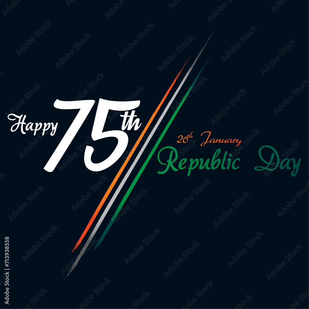 75th Republic Day: India's Tricolor Streaks of Unity, This dark-themed ...