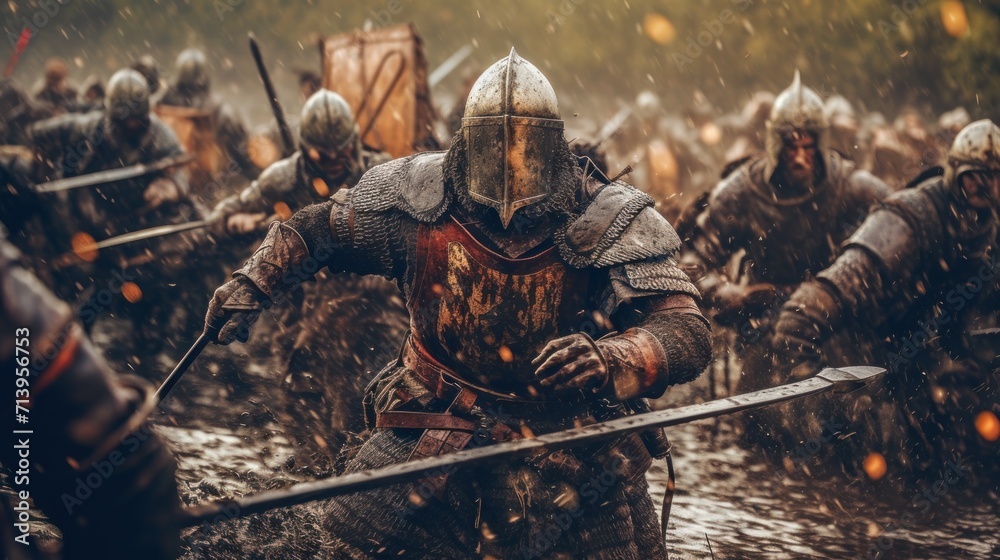Restoration of the history of knightly fights. Summer time medieval ...