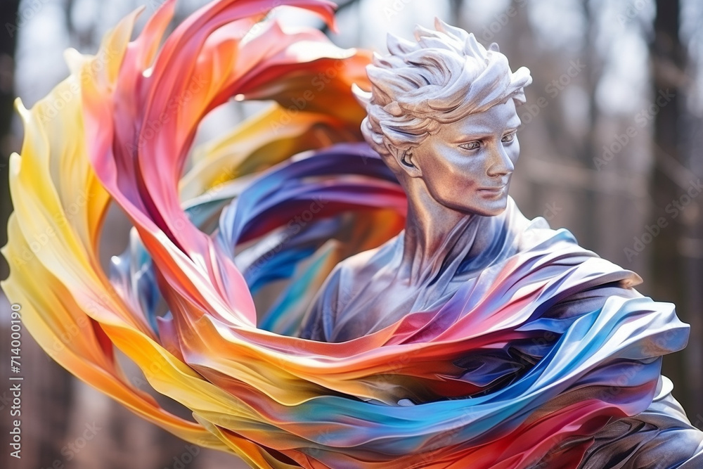 multicolor the idea of wind as a master sculptor, gradually reshaping ...
