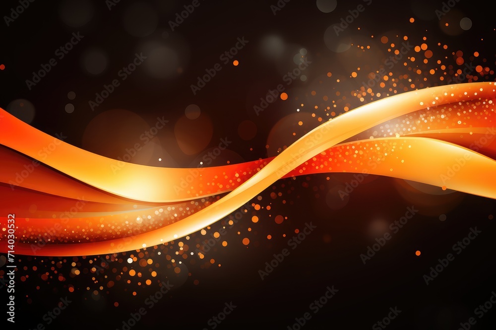 Abstract background awareness amber ribbon, gold ribbon, yellow ribbon ...